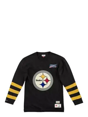 Mitchell & Ness Pittsburgh Steelers Logo-print Long Sleeve T-shirt - Black