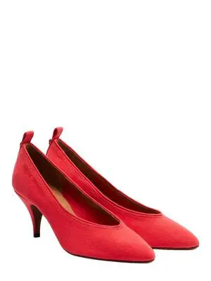 Versace Tina Denim Pumps - Red