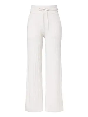 Eleventy Cashmere Straight-leg Pants - White