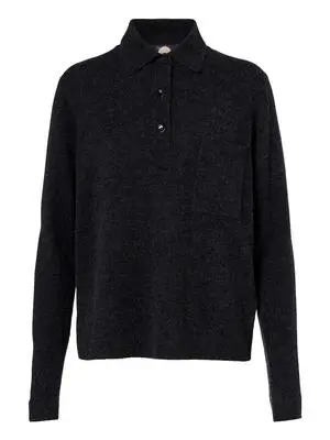 Jardin Des Orangers Wool And Cashmere Polo Sweater - Grey