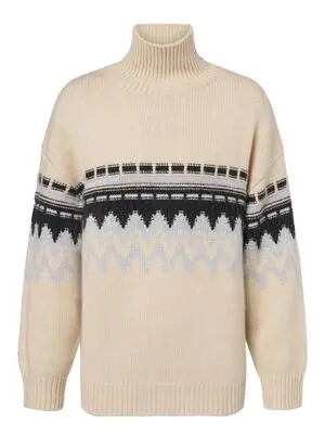 Jardin Des Orangers Fair Isle Cashmere Sweater - Beige