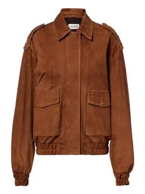 ARMA Suede Blouson Jacket - Brown