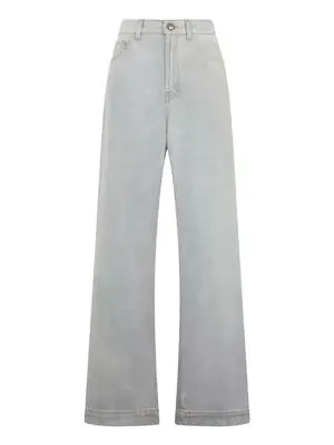 MOORER Zaira Wide-leg Jeans - Grey