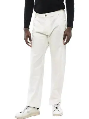 Corneliani Luxury Embroidered Jeans - Neutrals