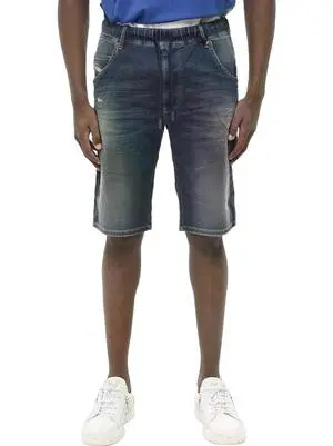 DIESEL® Krooley-ne Elasticated-waist Denim Shorts - Blue