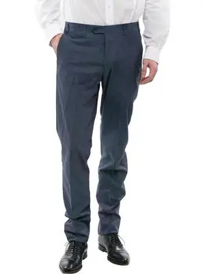 Corneliani Tailored Cotton Trousers - Blue