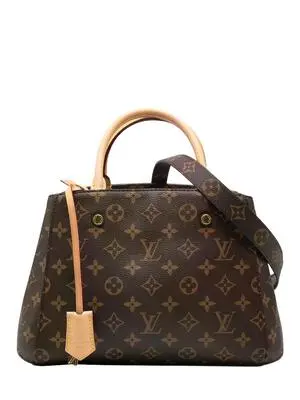 LOUIS VUITTON Monogram Montaigne Bb Satchel - Brown