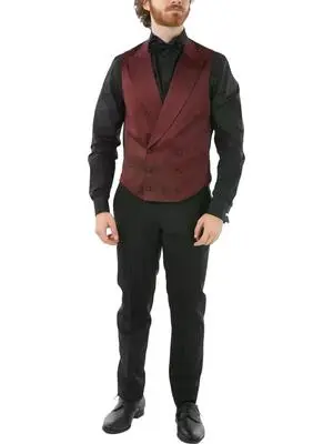 Corneliani Double-breasted Peak-lapel Waistcoat - Red