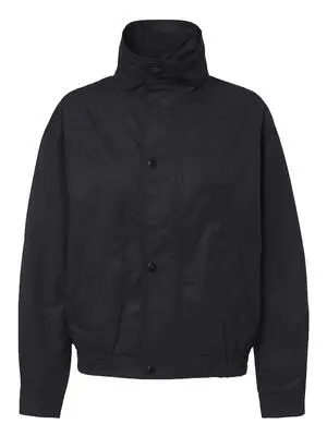 NILI LOTAN Klaire Cotton-blend Bomber Jacket - Black