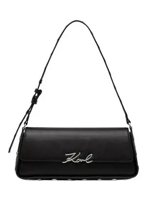Karl Lagerfeld K/signature Elongated Shoulder Bag - Black