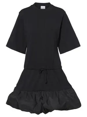 PATOU Cotton And Polyester Mini Dress - Black