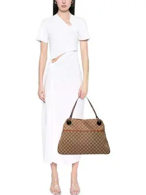 Gucci Gg Canvas Eclipse Shoulder Bag - Neutrals