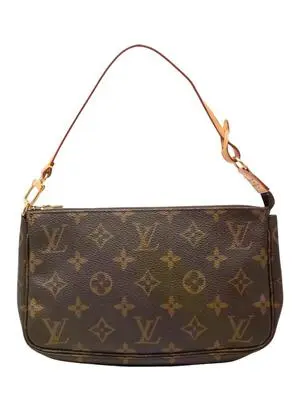 LOUIS VUITTON Monogram Canvas Pochette Accessoires Shoulder Bag - Brown