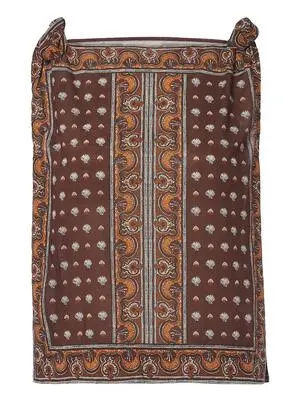 DÔEN Amalia Printed Cotton Voile Top - Brown