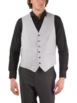 CORNELIANI Corneliani Single-Breasted Wool Waistcoat
