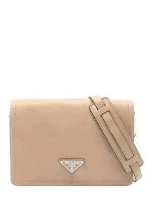 Prada Glace Calf Crossbody Bag - Neutrals