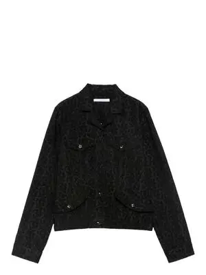 Cecilie Bahnsen Clover Floral-jacquard Jacket - Black