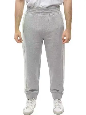 Neil Barrett Cable-knit-stripe Track Pants - Grey