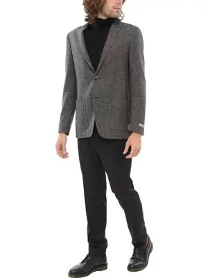 Corneliani Checked Blazer - Grey