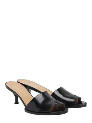 MAISON MARGIELA Tabi Leather Mules - Black