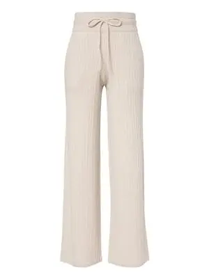 Eleventy Cashmere Wide-leg Pants - Beige