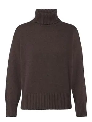 Eleventy 100% Cashmere Turtleneck Sweater - Brown
