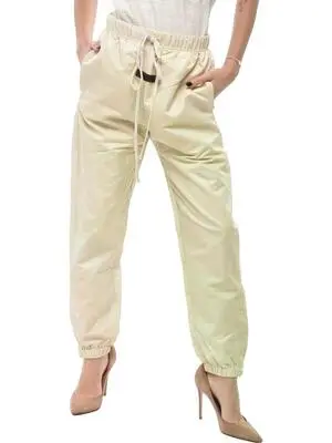 Fear Of God Logo-patch Drawstring Waist Tapered Trousers - Neutrals