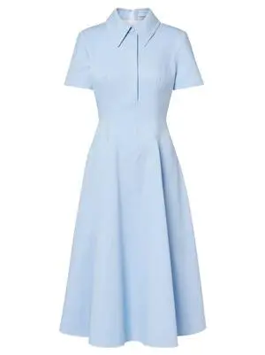 EMILIA WICKSTEAD Jody Bouclé Tweed Midi Dress - Blue