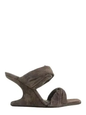 Rick Owens Twisted Cantilever Sandals - Brown