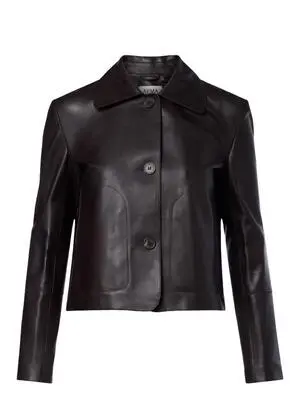 ARMA Coffee Bean Leather Jacket - Brown