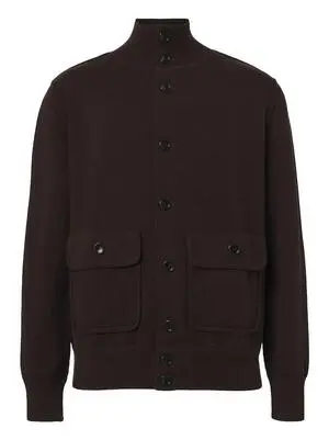 ALLUDE Wool And Cashmere Cardigan - Brown