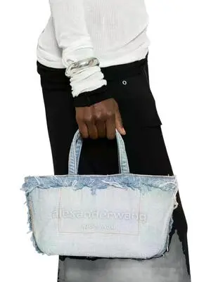 Alexander Wang Small Denim Tote Bag - Blue