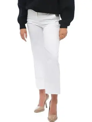QL2 QUELLEDUE Cropped Trousers - White