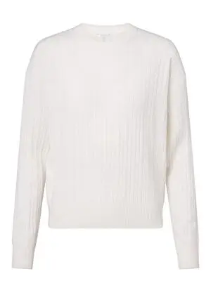 Eleventy Cable-knit Cashmere Sweater - White