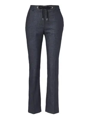 Eleventy Wool-blend Slim Pants - Blue
