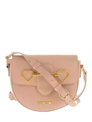 Moschino Heart-clasp Satchel Bag - Neutrals