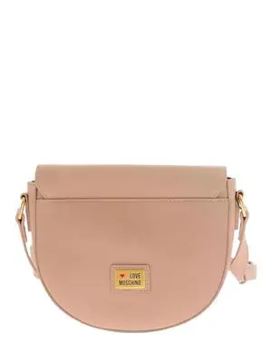 Moschino Heart-clasp Satchel Bag - Neutrals