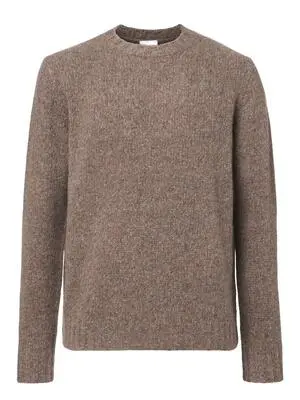 ALLUDE Cashmere Crewneck Sweater - Brown