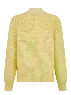 MOORER Delilah Pointelle-knit Sweater - Yellow