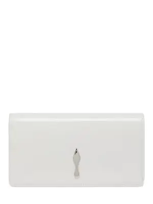 CHRISTIAN LOUBOUTIN Bettina Small Patent Leather Clutch - White
