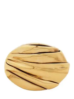 Chloé Plissé Mini Shoulder Bag - Gold