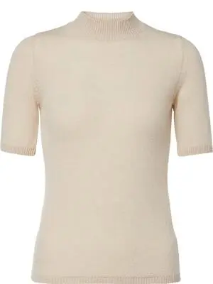 Eleventy Cashmere Cable Knit Vest - Beige