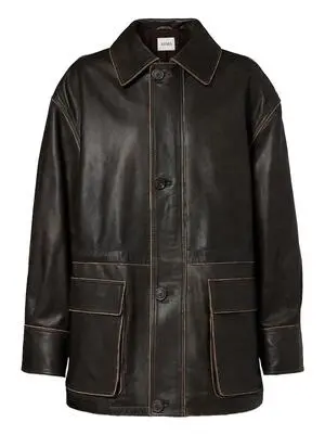 ARMA Maeve Leather Jacket In Vintage - Brown