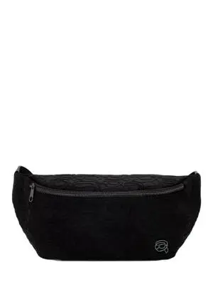 Karl Lagerfeld Logo-embossed Belt Bag - Black