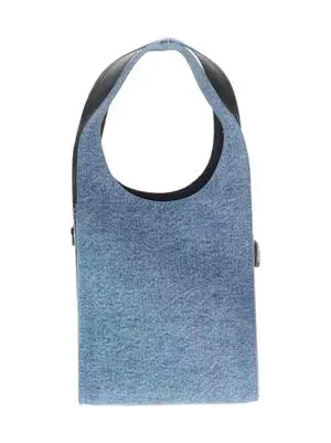 Coperni Mini Swipe Canvas Tote Bag - Blue