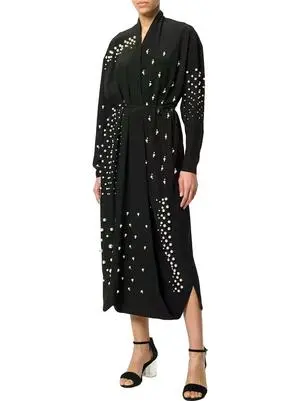 Stella McCartney Pearl Embellished Gown - Black