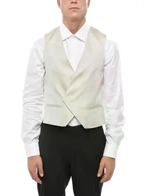Corneliani Embroidered Double-breasted Waistcoat - Neutrals