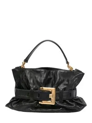 BALMAIN Balmain Quilted Leather Tote Bag With Gold-Tone Buckle