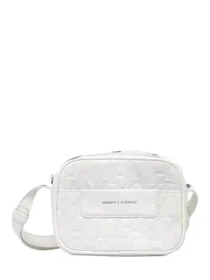 Armani Exchange Embossed Logo Mini Bag - White