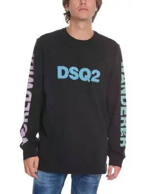 Dsquared2 Logo-print Long-sleeve T-shirt - Black